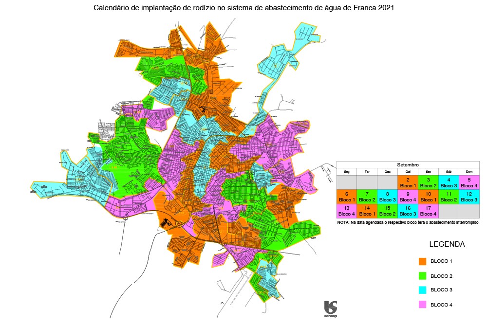 Sabesp anuncia racionamento de água em Franca, confira as datas para ...